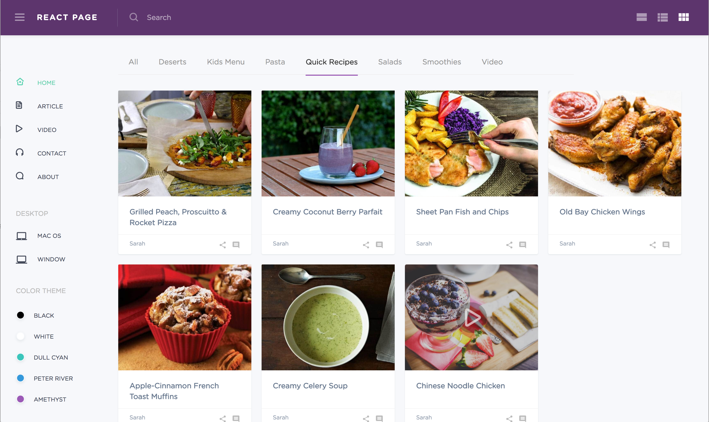ReactPage - the Bootstrap Starter Kit for ReactJS and Wordpress by InspireUI